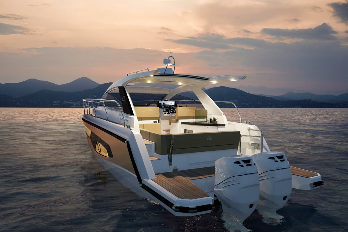 SEALINE S335v | The 33-foot motor yacht with outboard engine from SEALINE